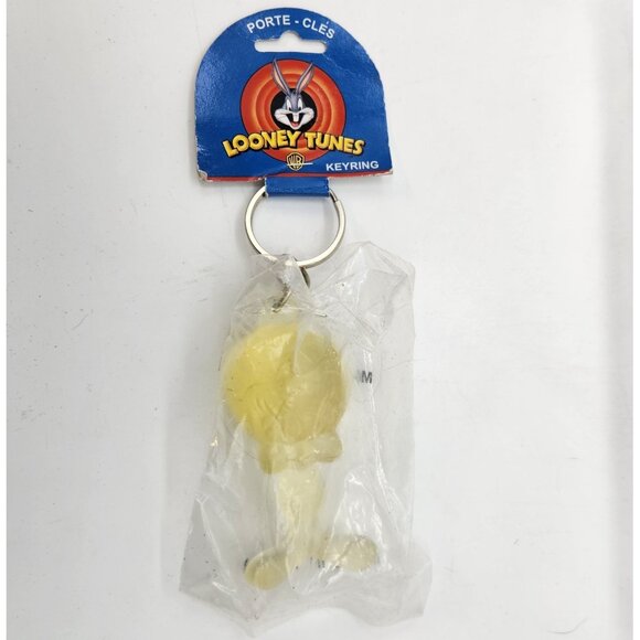 Warner Bros. | Other | Vtg Tweety Bird Key Chain Transparent Yellow ...